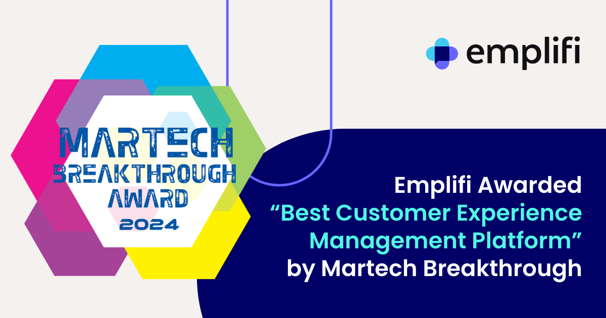 Emplifi Awarded “Best Customer Experience Management Platform” by Martech Breakthrough